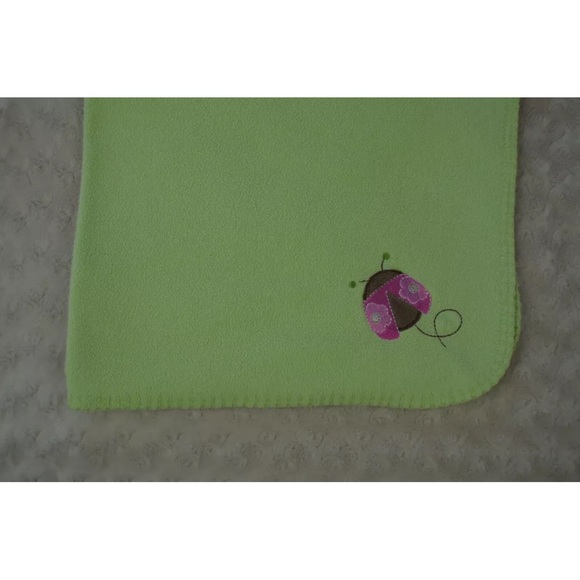 Circo | Bedding | Circo Ladybug Baby Blanket Light Green Fleece Pink ...
